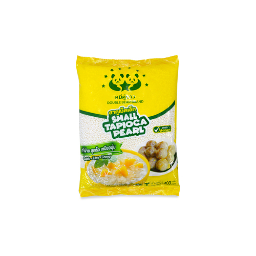 DOUBLE BEAR BRAND TAPIOCA PEARL WHITE 400G (1x25) | STK Bakery Supply