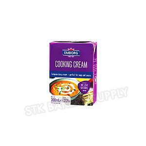 EMBORG UHT COOKING CREAM 20% FAT 200ML (1 x 27) | STK Bakery Supply