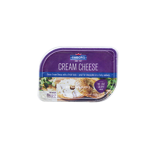 EMBORG CREAM CHEESE 200G (1 x 12) | STK Bakery Supply
