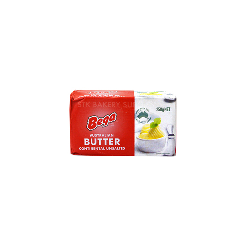 BEGA UNSALTED BUTTER 250G (1 x 24) | STK Bakery Supply
