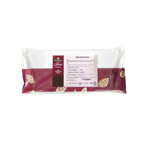 MASTER MARTINI SHINE DARK BLOCK (CHOCOLATE COMPOUND)1KG | STK Bakery Supply