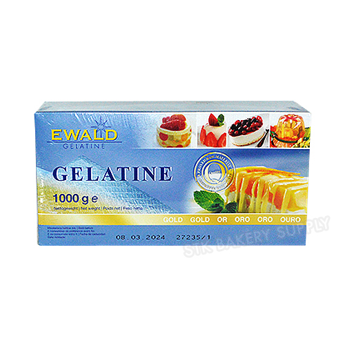 EWALD GELATINE SHEET BLUE 1KG | STK Bakery Supply